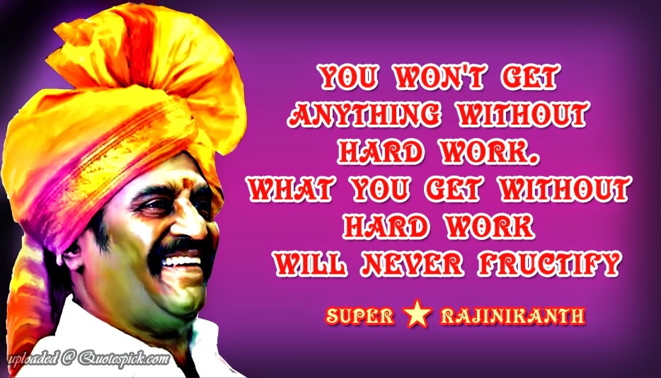 Superstar Rajinikanth: Super Star's Famous Quotes - Dedicated to ...