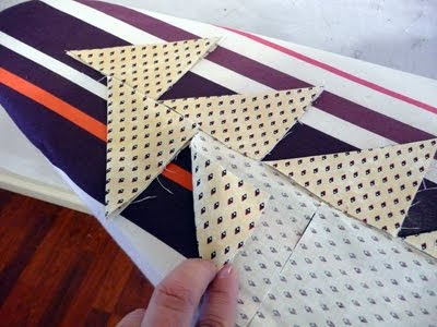 Pieces of Rana's Life: Prairie Points: One Fabric