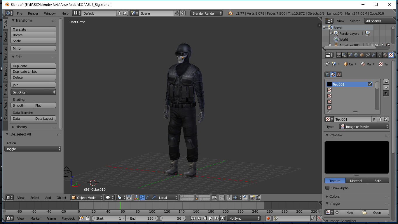 Tutorial 3D: tutrial rigging karakter sederhana