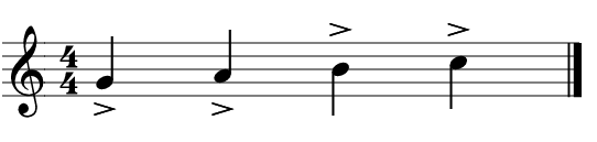 18º día de clase: el acento musical (símbolo) | CIUDAD PENTAGRAMA