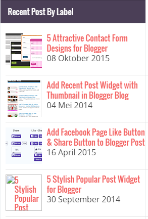 6 Stylish Recent Post Widgets Design for Blogger - Blogger-ThemeMarket