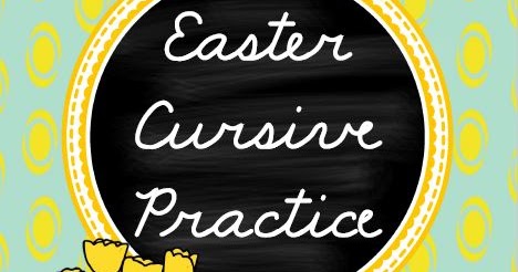 Classroom Freebies Too: Spring Cursive Handwriting Practice