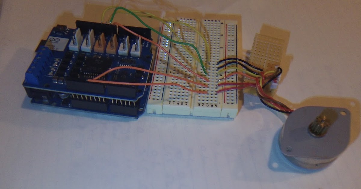 DC Electronics and Nerd Stuff: Arduino controlling a stepper motor.