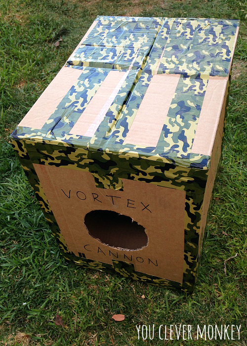 DIY CARDBOARD VORTEX CANNON | you clever monkey