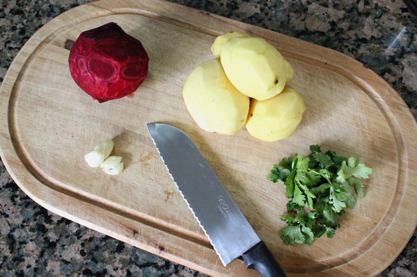 Creamy Mashed Potatoes with Beetroot