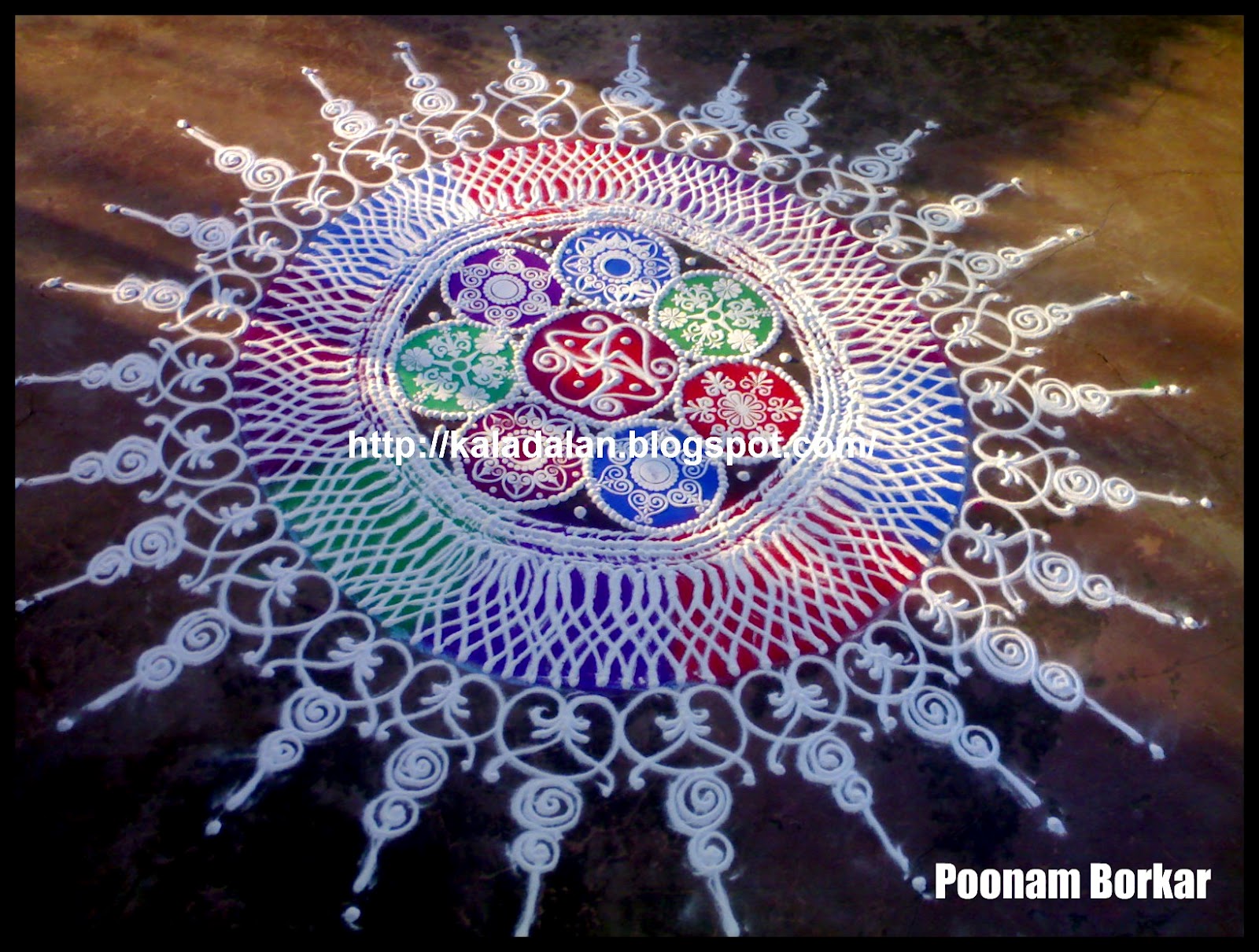 Kala Dalan: Rangoli made by me!! :)