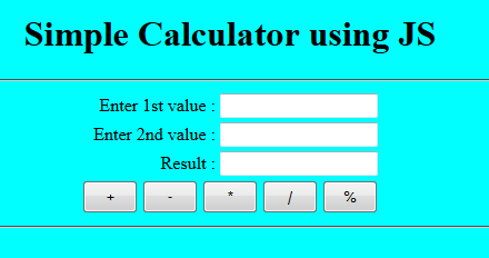 Programming Dump: Simple Calculator using JavaScript