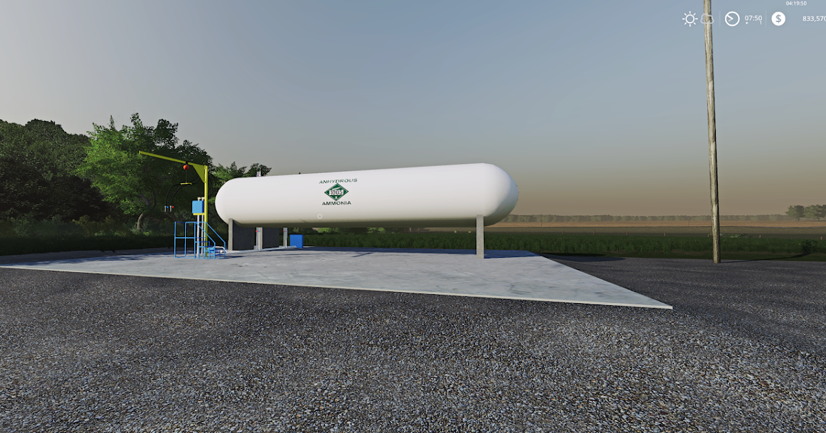 FS19 Placeable Anhydrous Tanks 1.0.0 - FS 19 & 22 USA Mods Collection