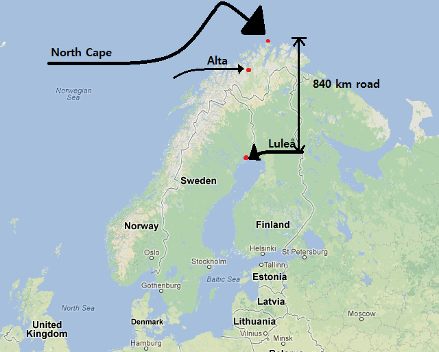 Utlandsstudier i Deutschland! (tidigare Sydkorea): North cape the end ...