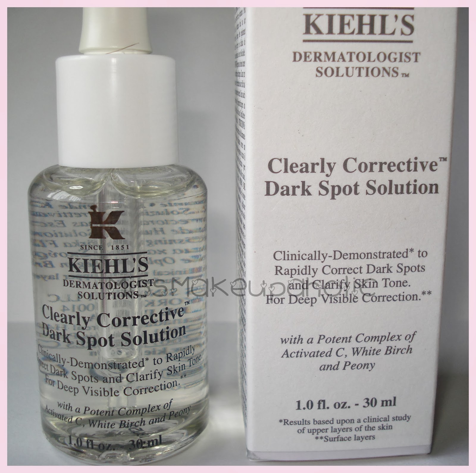 MissMakeupaholic: Clearly Corrective Dark Spot Solution de Kiehl's