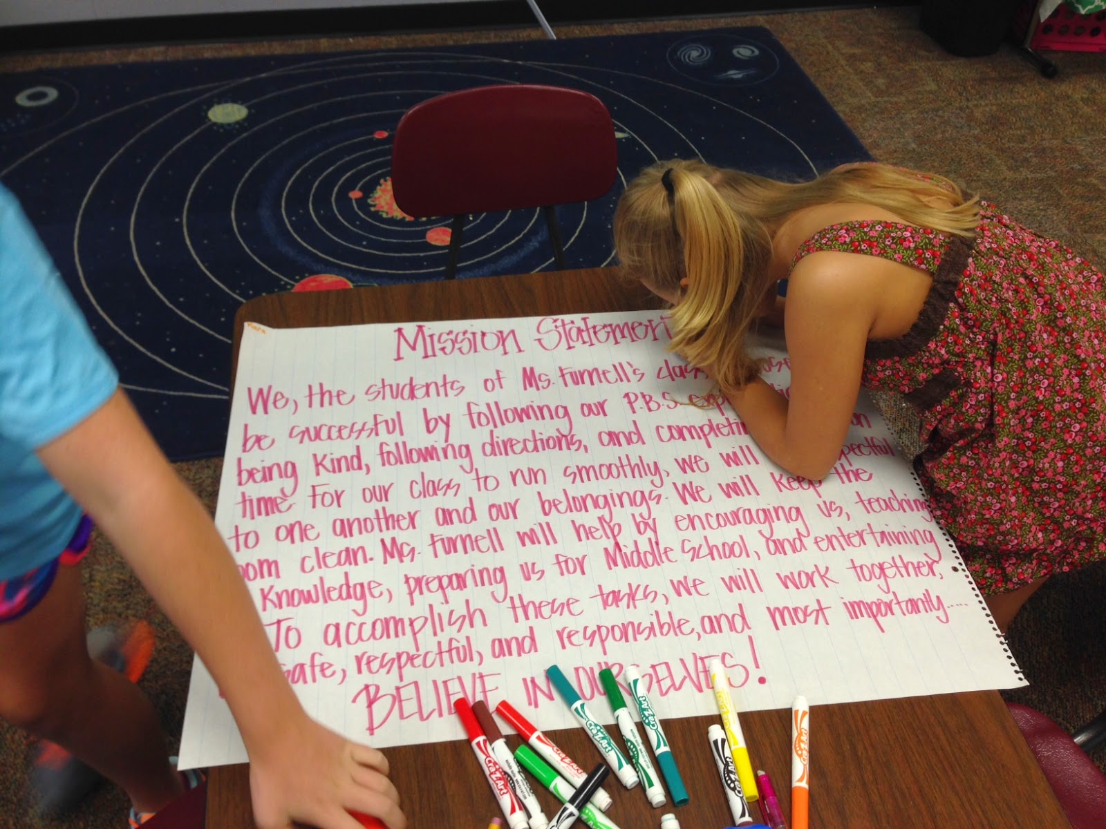 The Half Full Chronicles: Creating a Classroom Mission Statement