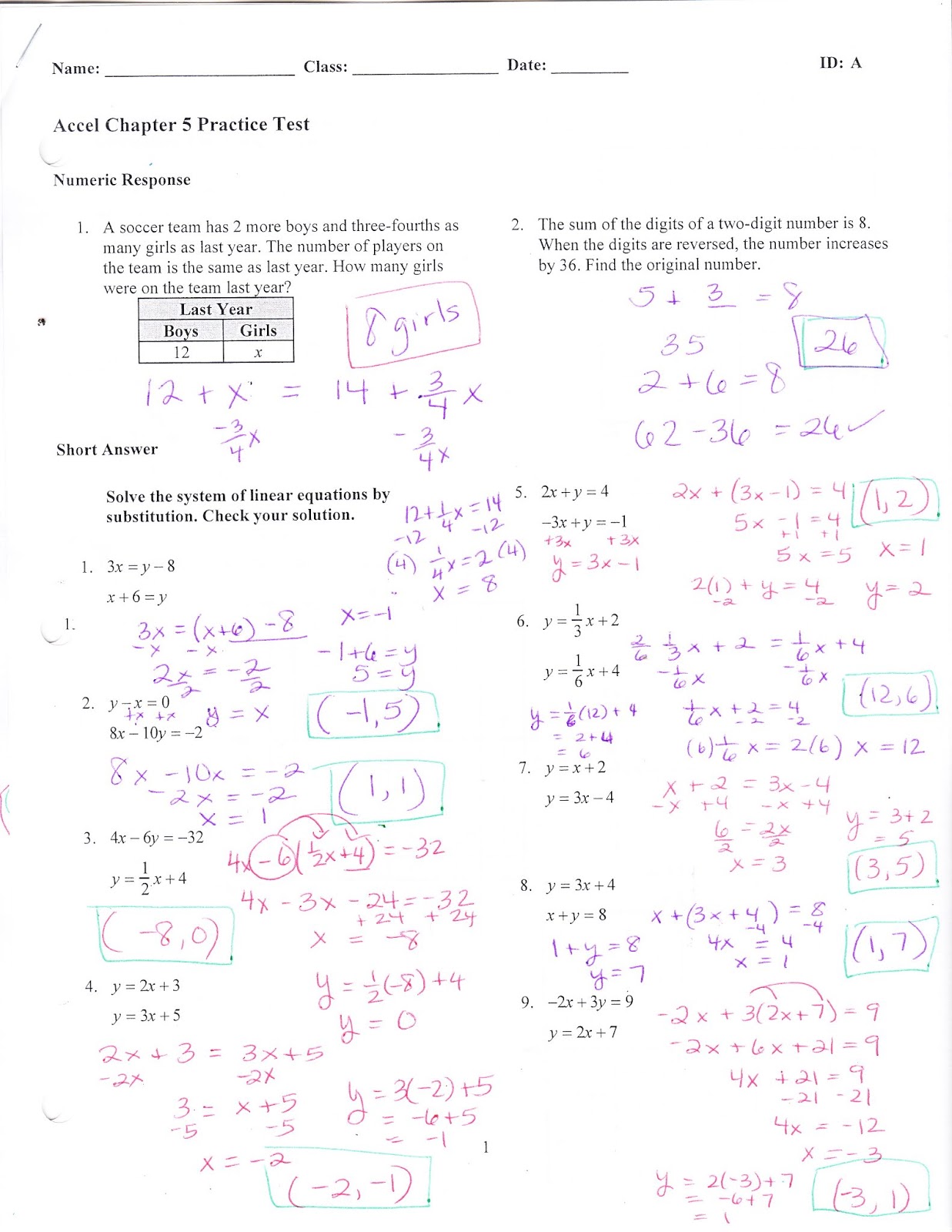 Ms. Jean's ACCEL 7 Blog: Chapter 5 Practice Test Answers