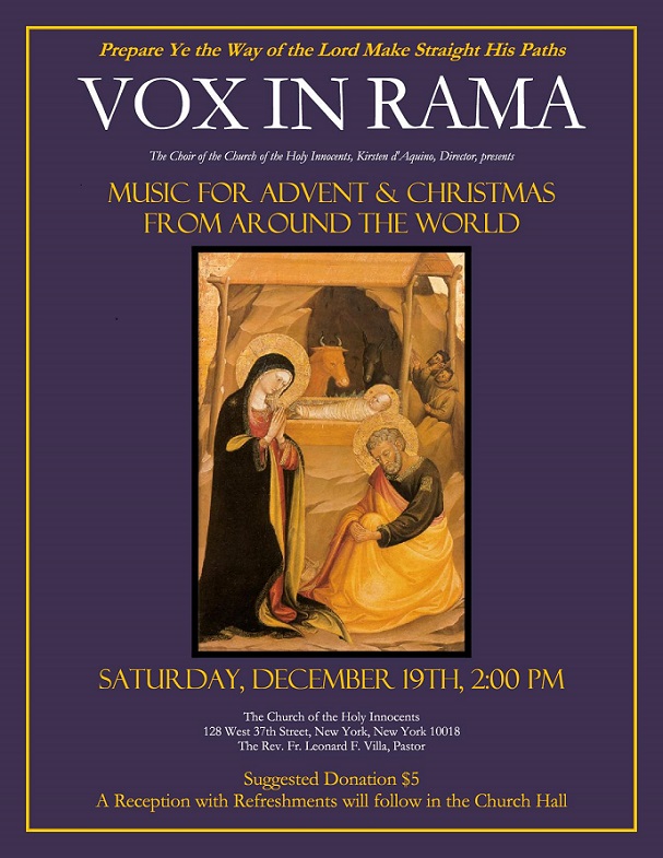 ZEPHYRINUS.: Vox In Rama. Music For Advent And Christmas From Around ...