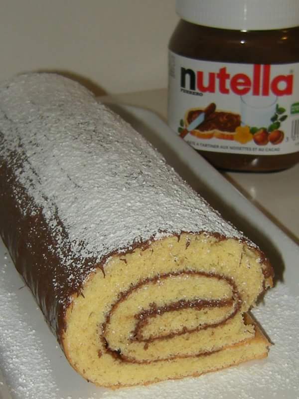 Gâteau roulé au Nutella