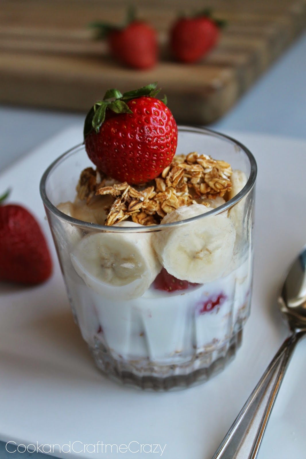 Cook and Craft Me Crazy: Strawberry Banana Milk Parfait