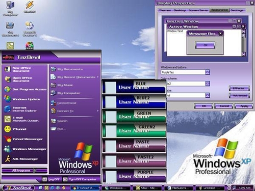 Applications Online: windows XP Themes