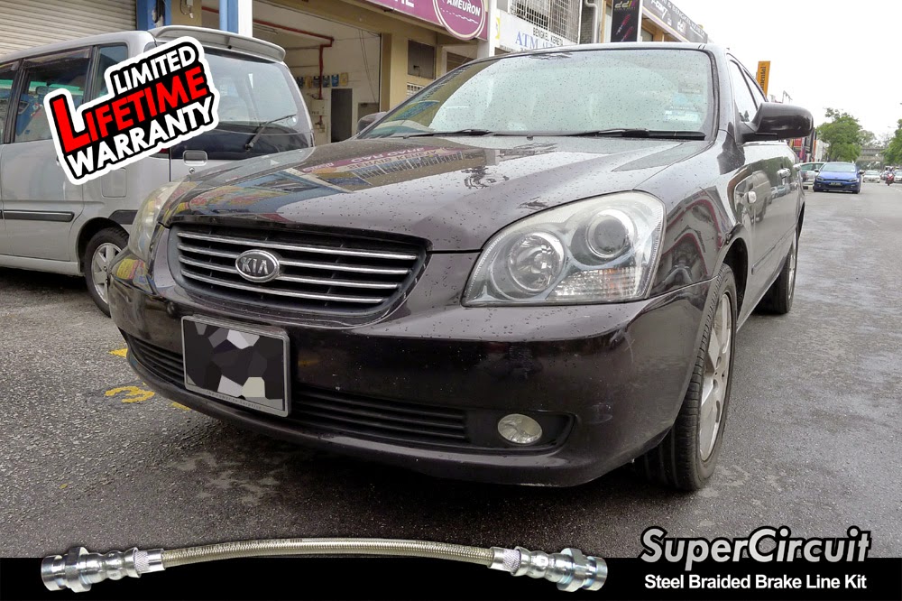 SUPERCIRCUIT Steel Braided Brake Lines: Kia Optima (MG) Steel Braided ...