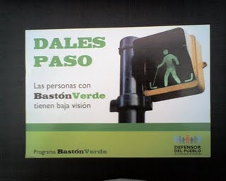 Orientar: Acerca del "BASTÓN VERDE".¸¸.•*´¨`*•.¸(hoy en el día del ...