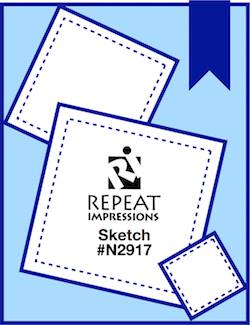 For the Love of Cardmaking: Repeat Impressions Stamps- Sketch challenge