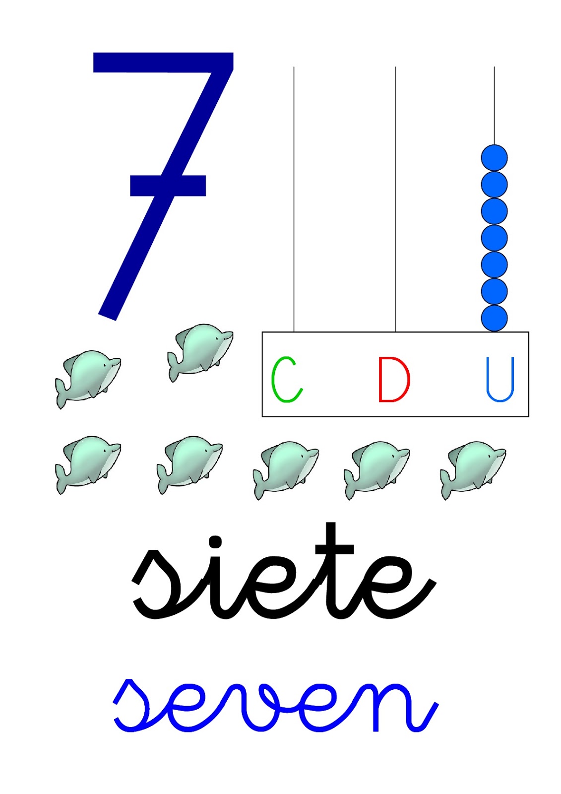 Prim-Erizos: Números del 0 al 10 para imprimir