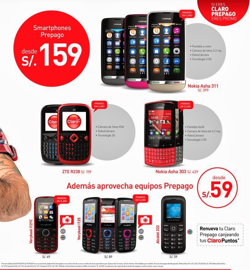 CLARO QUE TIENES MAS: Smartphones prepago Claro