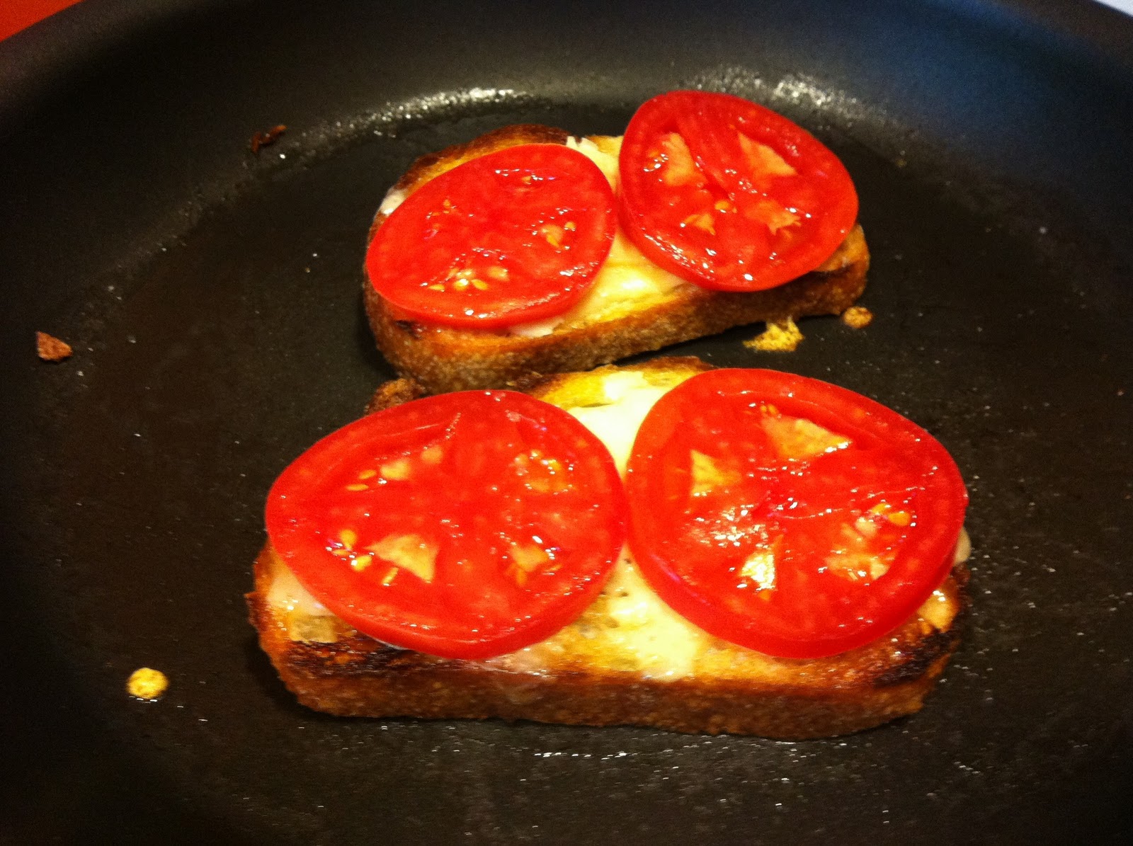 David Doesn't Bake: Open Face Tomato Melt