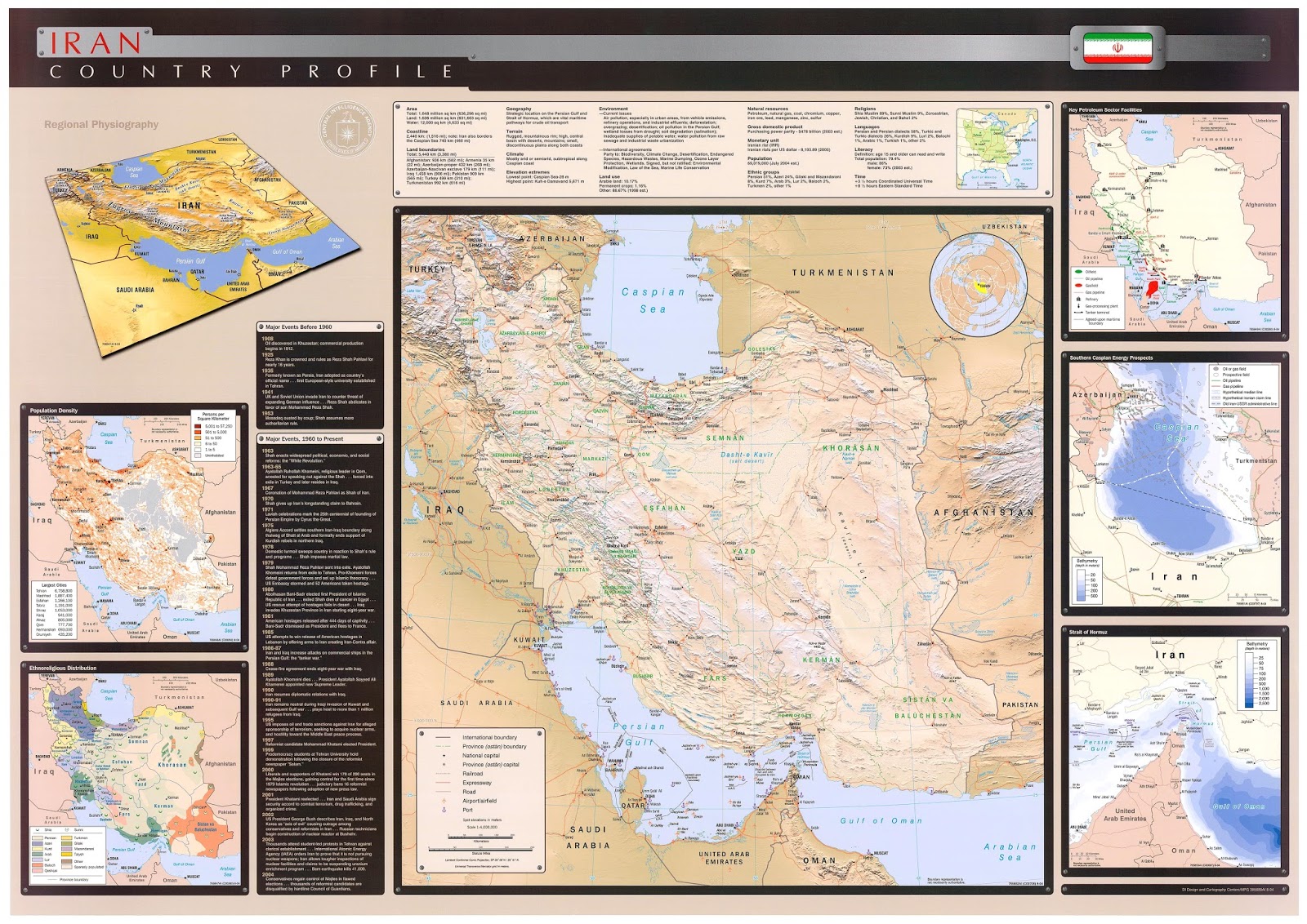 GIS Research and Map Collection: Maps of Iran Available from Ball State ...