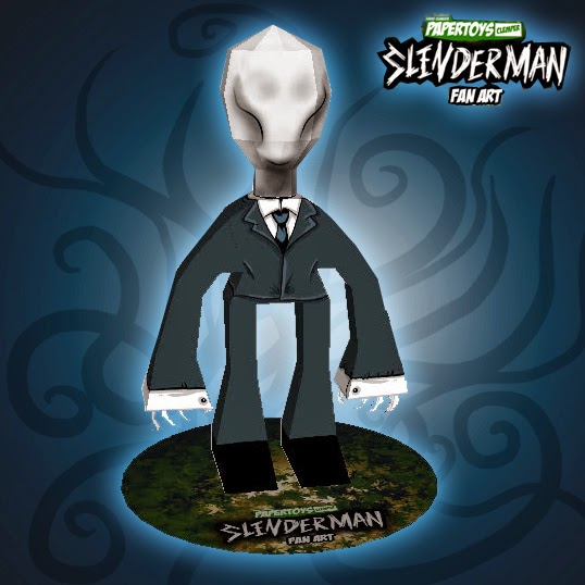 Paper Toy Slender Man - Papercraft4u | Free Papercrafts, Paper Toys ...