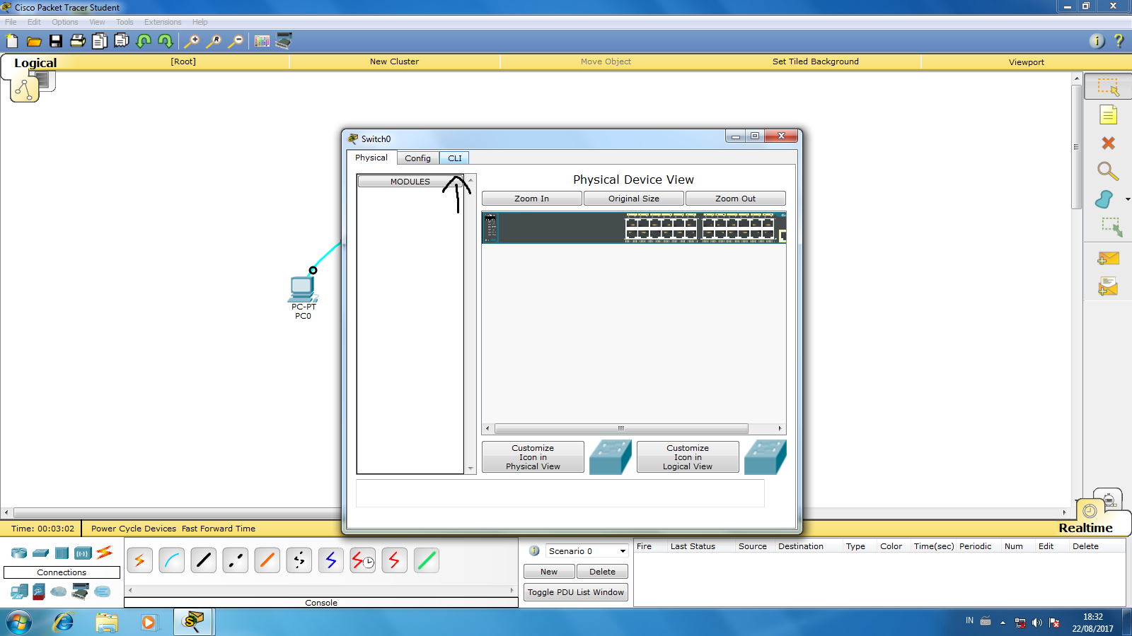 CARA MEMBUAT PASSWORD SWITCH DI CISCO PAKET TRACER | M.Ichsan Nugraha