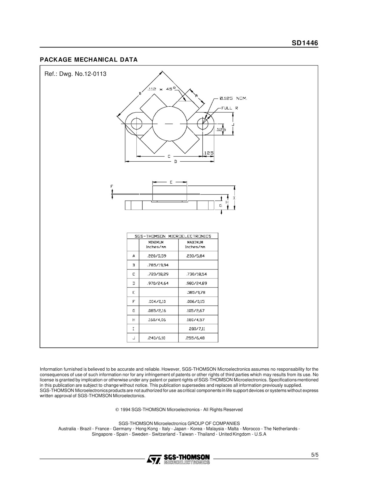 L I C O T E L E C O M : Transistor SD1446