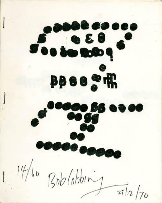 Artists' Books and Multiples: Bob Cobbing | E & O Poem