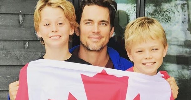 VJBrendan.com: Matt Bomer and His Sons Celebrate Cananda Day!