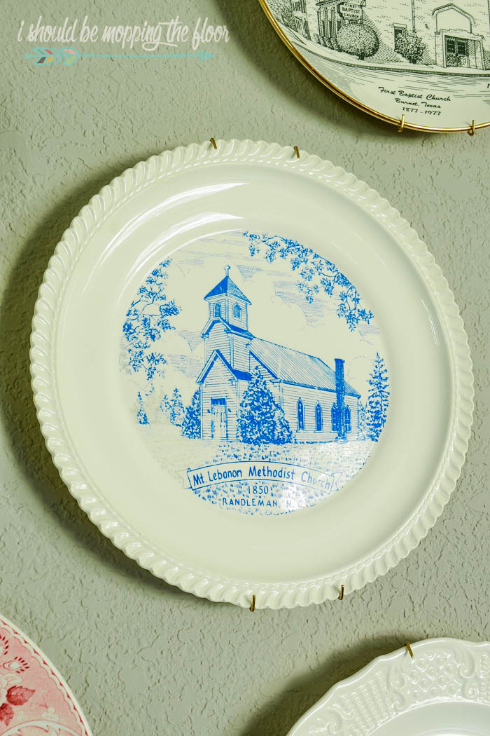 Vintage Church Plates | i should be mopping the floor