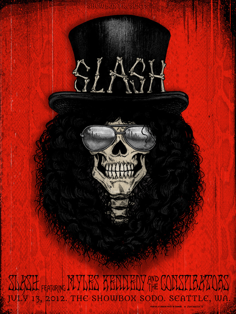 INSIDE THE ROCK POSTER FRAME BLOG: Jon Smith Slash at the Showbox ...