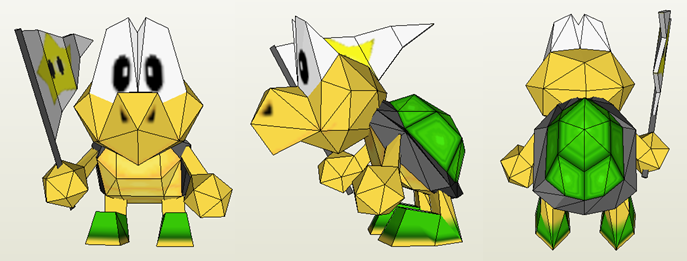 Paper & Craft: Mini Koopa papercraft