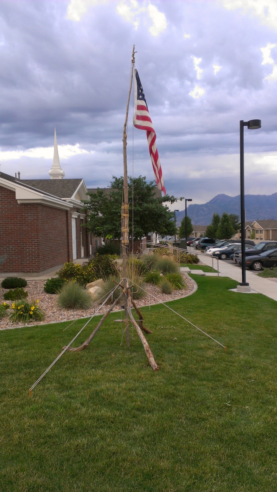 Pony Express District Cub Scouts: Outside Flag Pole