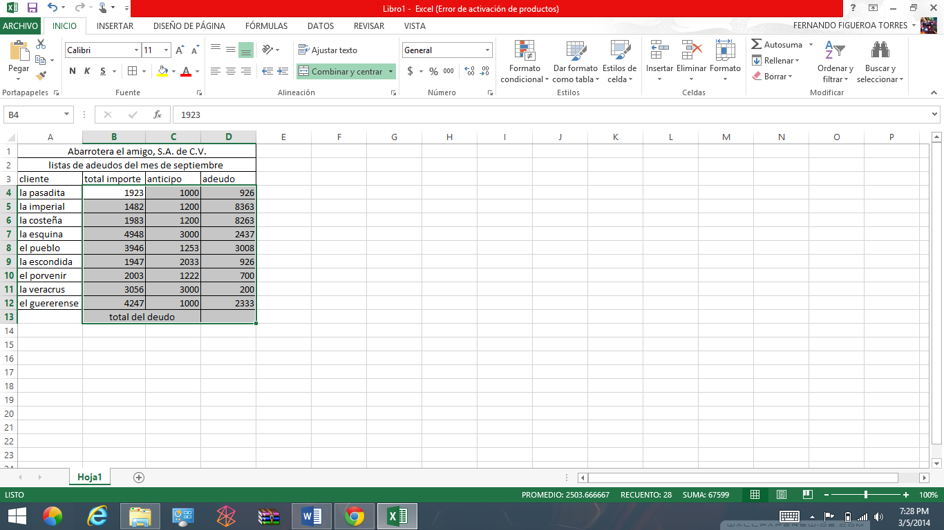 fernando figueroa torres: F_Figueroa,Excel,p3,adeudos