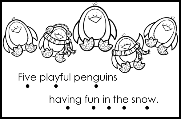 Kearson's Classroom: Five Playful Penguins!