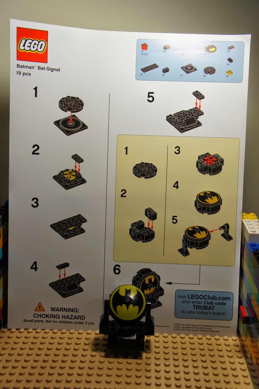 LEGO DC Universe BATMAN BAT SIGNAL Toys R Us Build Event + Instructions ...