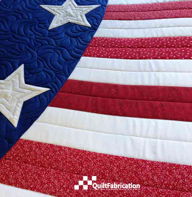 QuiltFabrication | Patterns and Tutorials: Patriotic Wave Table Runner
