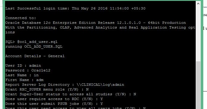 Oracle Clinical Installation : 7 ConfigurationOracle Clinical to acess ...