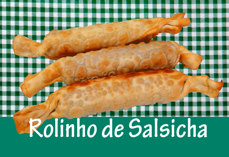 Flores e Flores: Receita de Rolinho de Salsicha - muito fácil