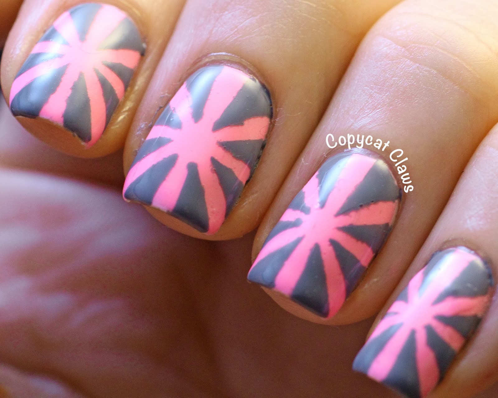 Copycat Claws: Sticky Nails Radiant Stencil Review