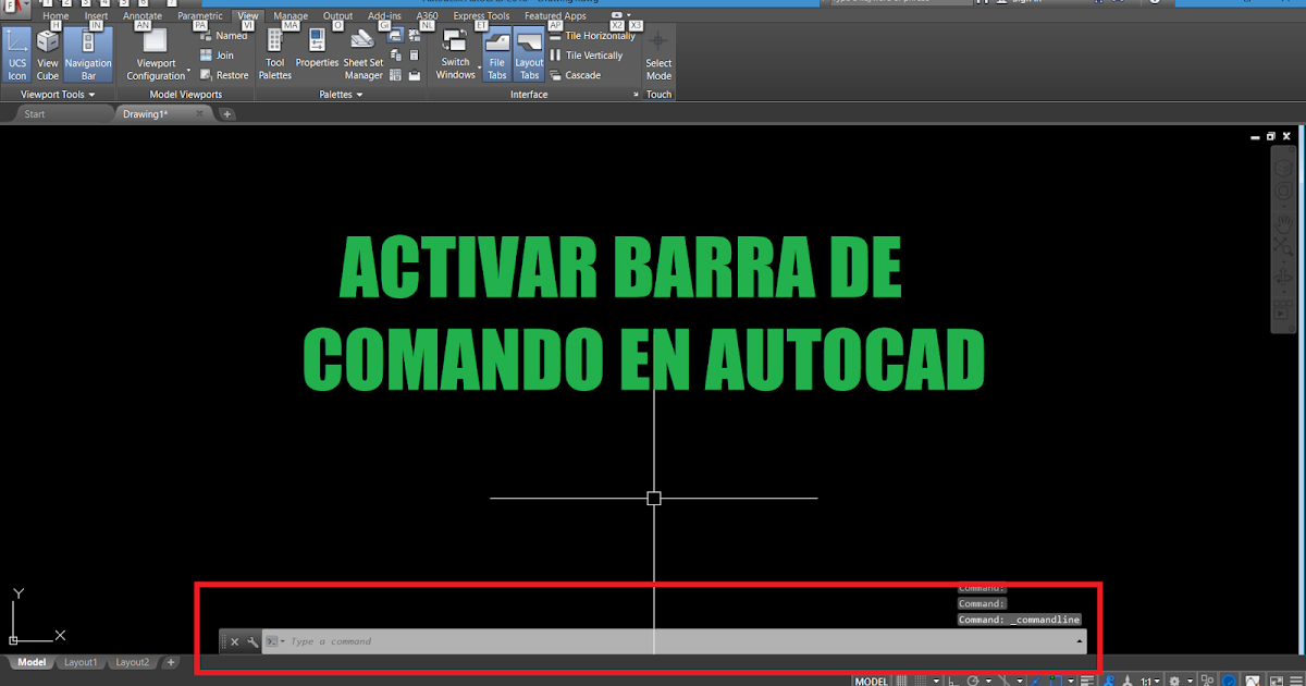 CÓMO ACTIVAR BARRA DE COMANDO DE AUTOCAD ~ BIM_PROG