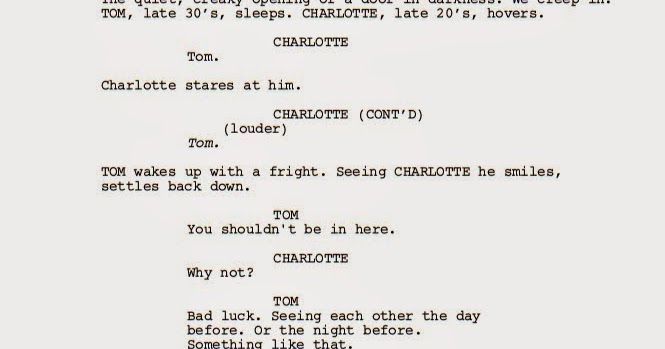 Megan Eleanor Heaton: Two Examples Of TV Scripts