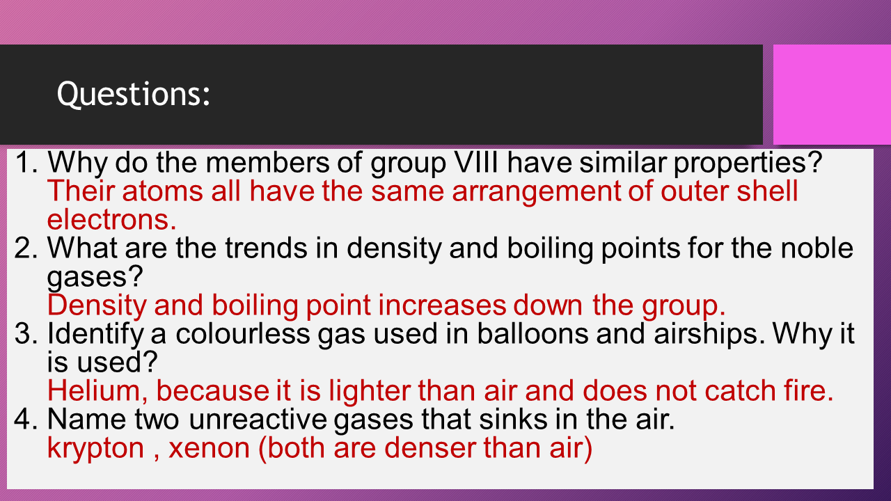 Grade 9: CHAPTER 2 THE PERIODIC TABLE SEMESTER1
