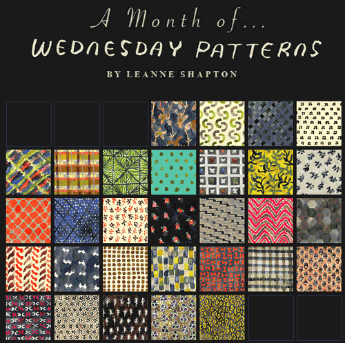 Looking Up, Looking Down: Leanne Shapton-Illustrated patterns