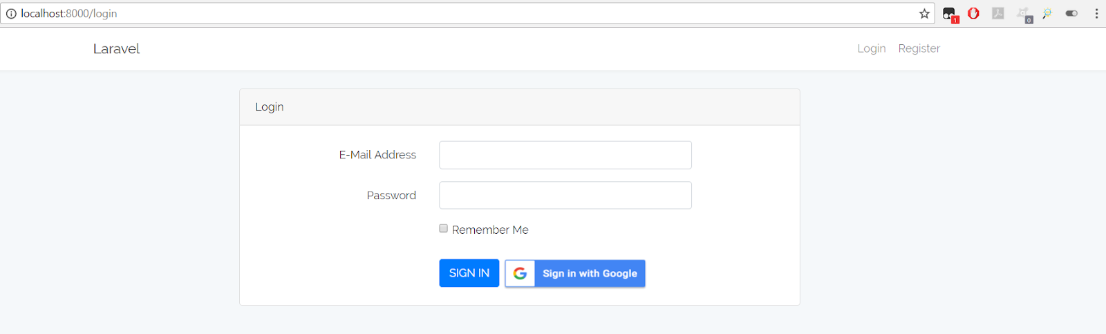 Google SignUp in with Laravel