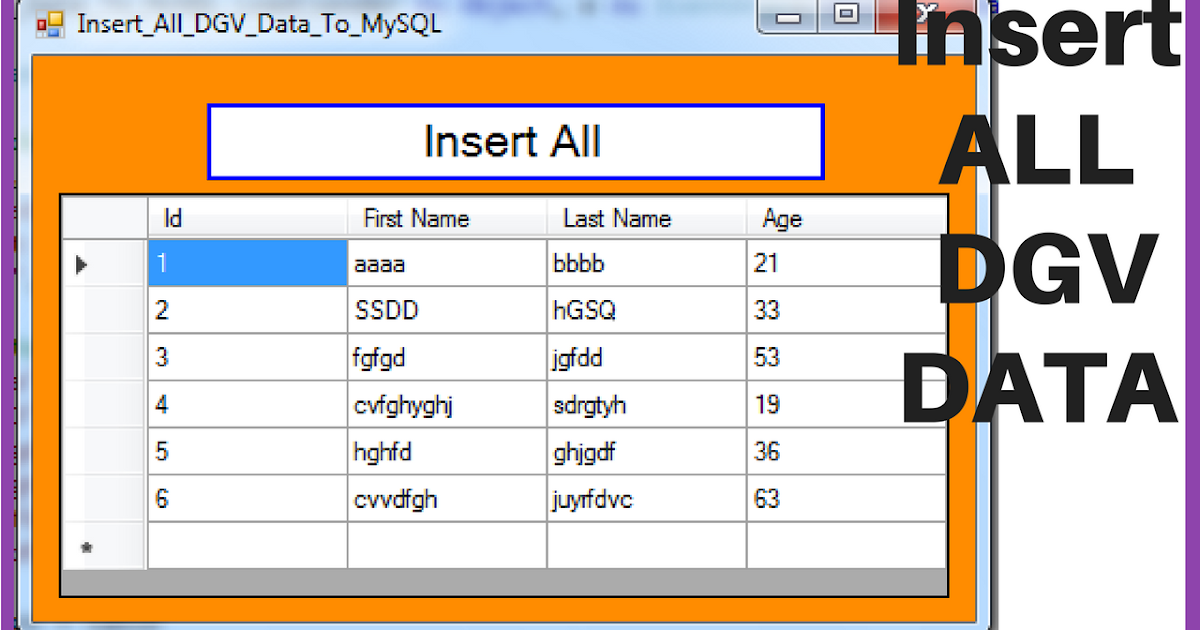 VB.Net Insert All DataGridView Data In MySQL - Bahasa Pemrogaman VB.Net Insert All DataGridView Data In MySQL - Bahasa Pemrogaman