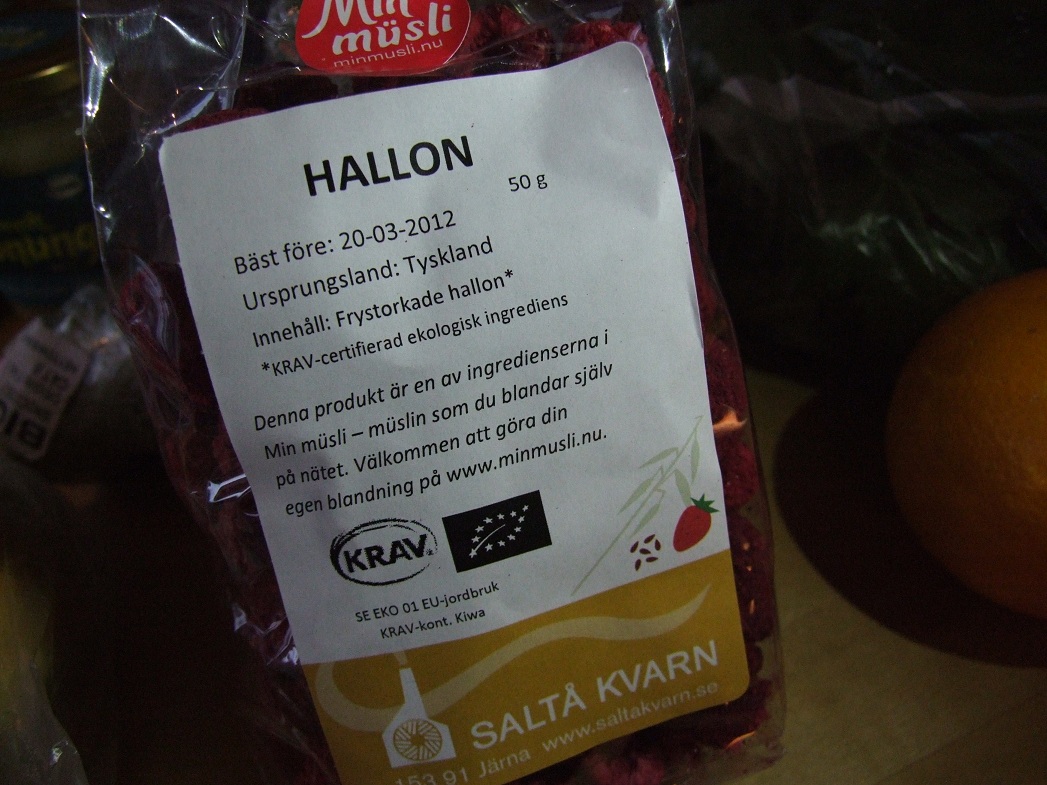 Mattalibanen: Kesella med honung och frystorkad hallon